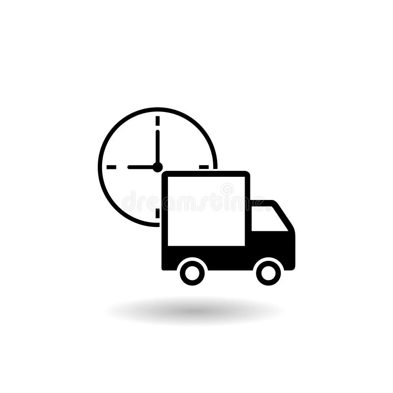 Express Shipping Icon with Shadow Stock Vector - Illustration of simple ...