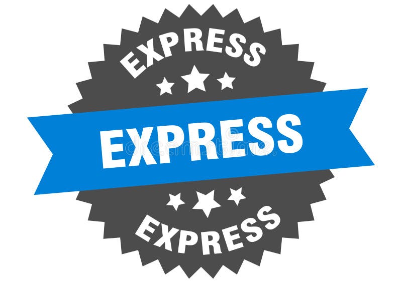 Express stock vector. Illustration of insignia, emblem - 160545495