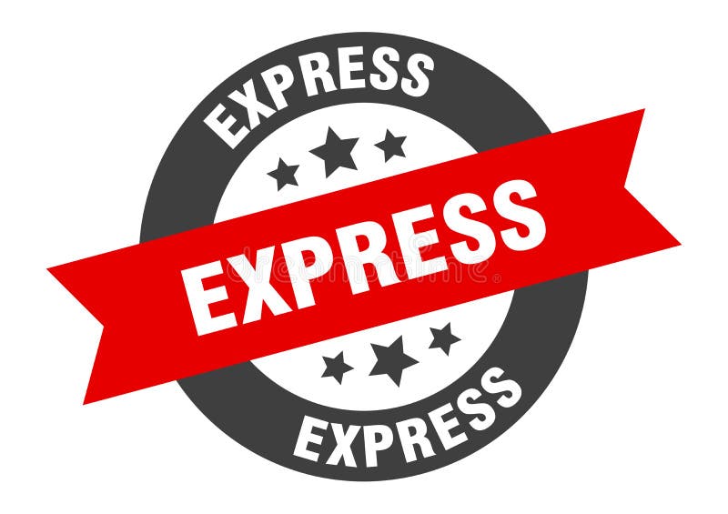 Express sign stock vector. Illustration of grey, vector - 160380482