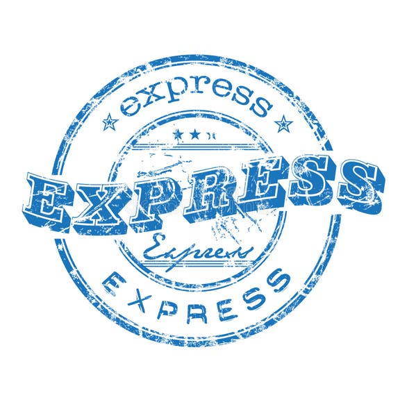 Express stamp stock vector. Illustration of abstract, notification ...