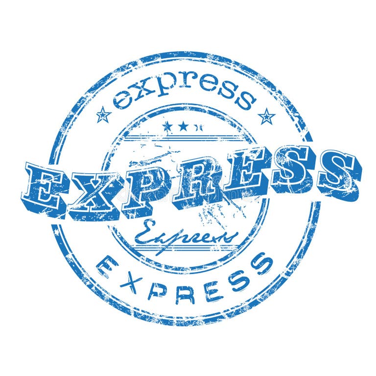 Express stamp stock vector. Illustration of abstract, notification ...