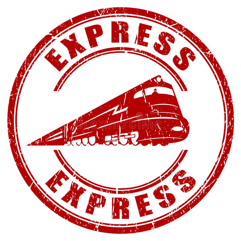 Express Delivery Rubber Stamp Stock Vector - Illustration of label ...