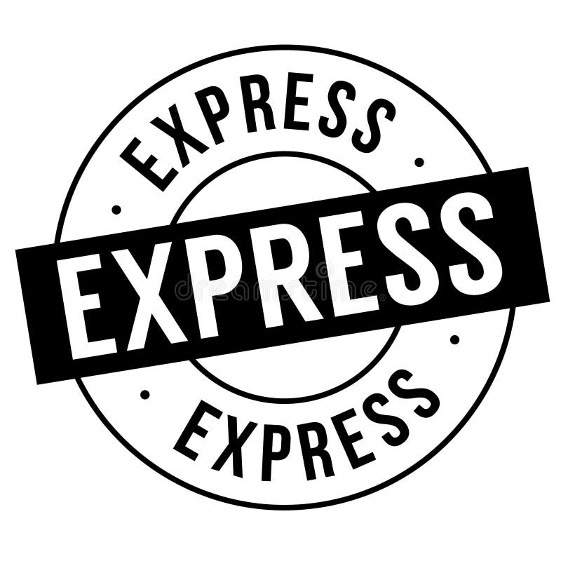 Express stamp stock vector. Illustration of isolated - 153637977