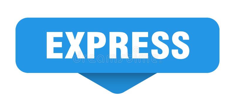 Express Sticker. Express Sign on Transparent Background Stock Vector ...