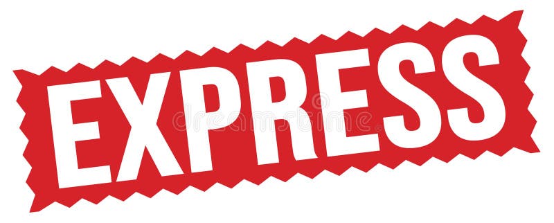 EXPRESS Text Written on Red Stamp Sign Stock Illustration ...