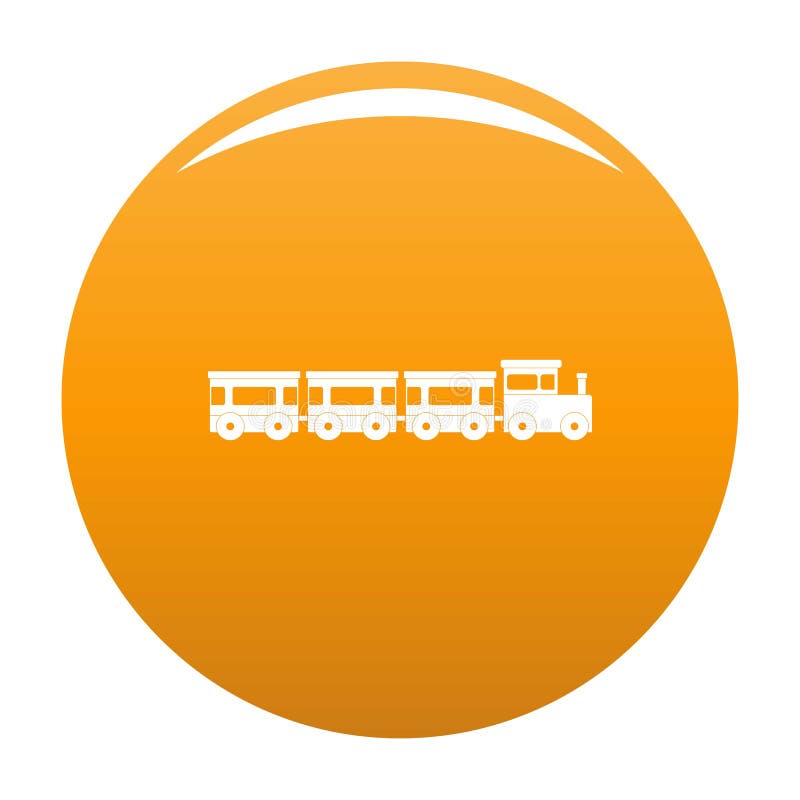 Express train icon orange stock illustration. Illustration of carriage ...