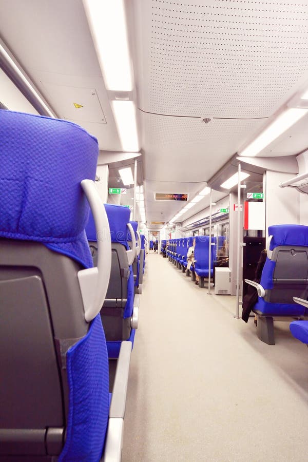 Express train interior stock image. Image of road, passenger - 77408611