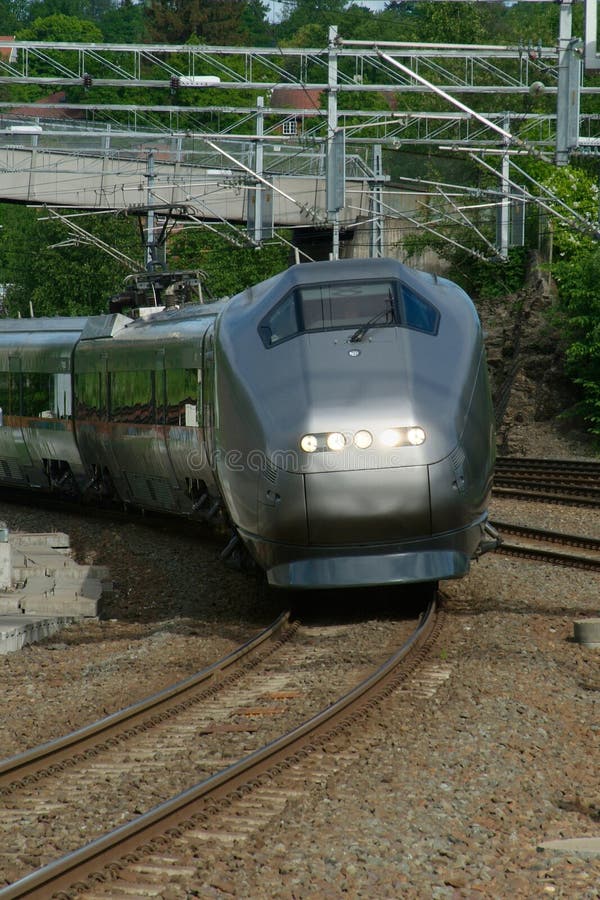 Express-train in Norway stock photo. Image of swift, high - 1023104