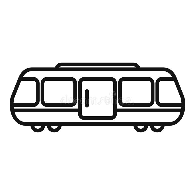 Express Train Platform Icon Outline Vector. Move Business Wagon Stock ...