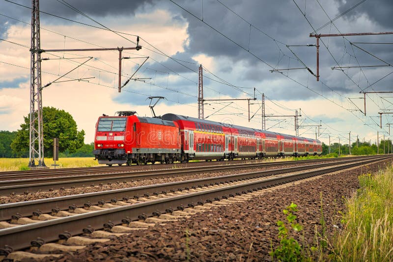 Express Train at the Railway Station Editorial Stock Photo - Image of ...