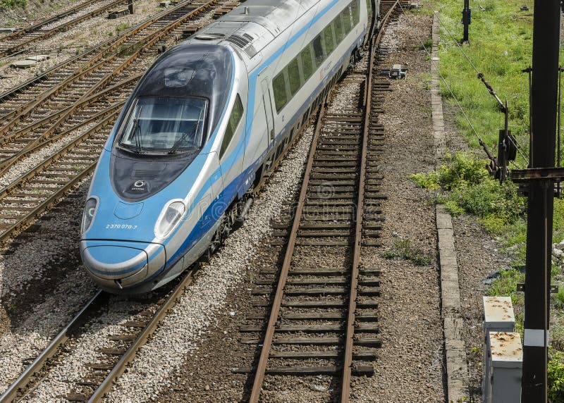 Express train editorial photo. Image of changing, poland - 75875306