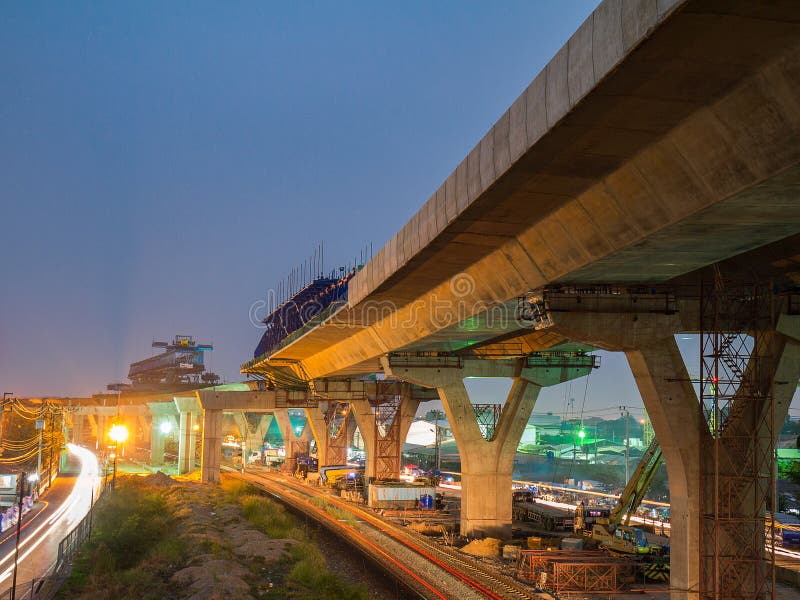 Express Way Construction Site Editorial Stock Image - Image of ...