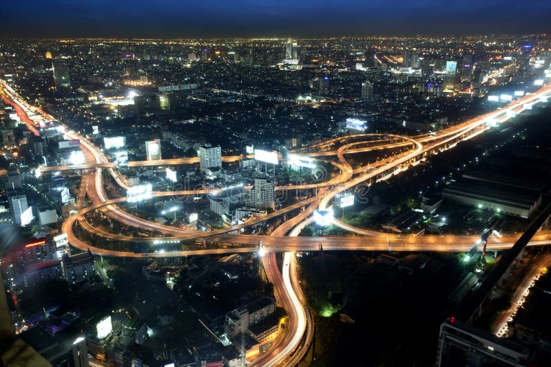 Express Way View Point from Baiyok Building Stock Photo - Image of high ...