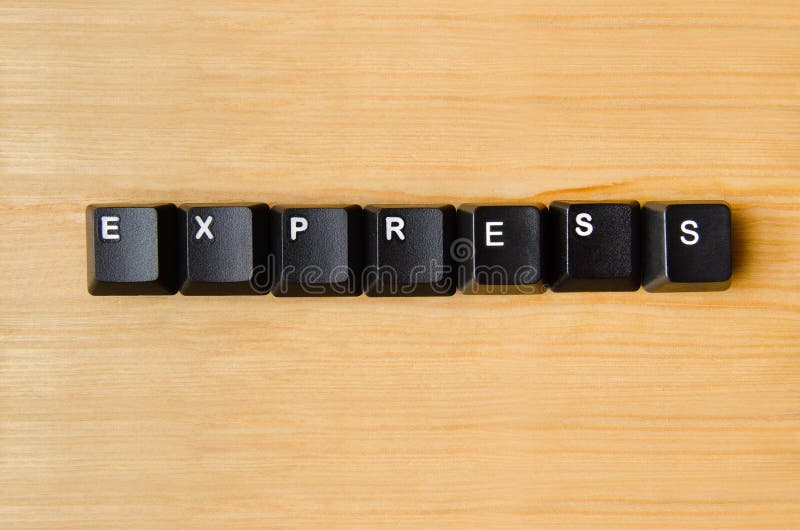 Express word stock image. Image of fast, typography, keyword - 96419865