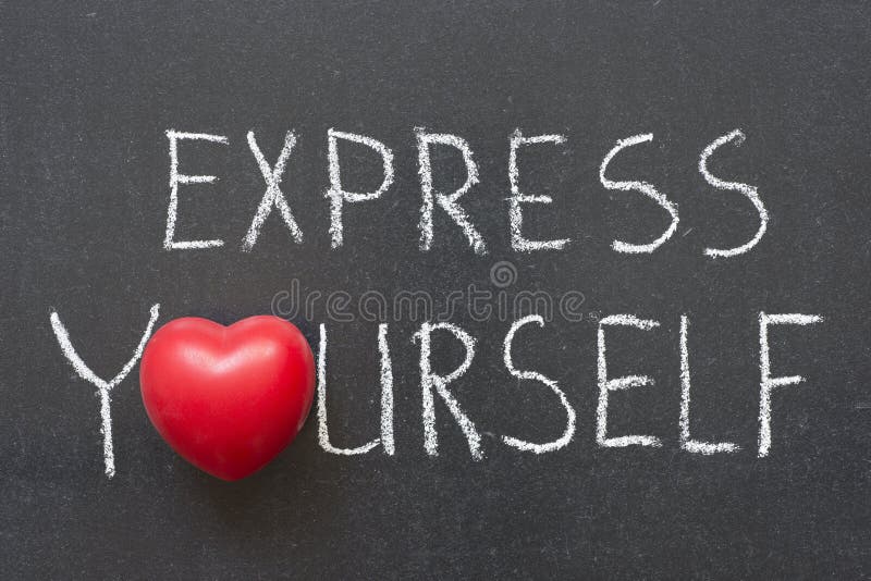 Express yourself stock photo. Image of message, black - 41445662