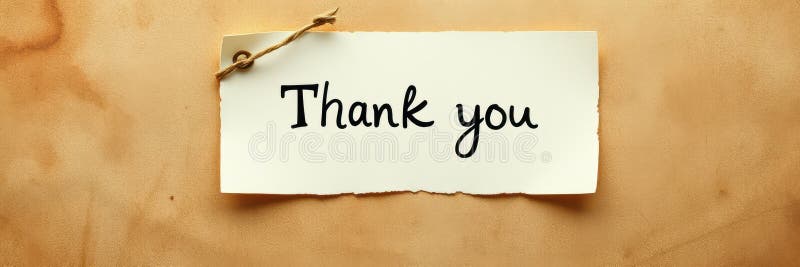 Expressing Gratitude with a Handwritten Note on a Textured Background ...