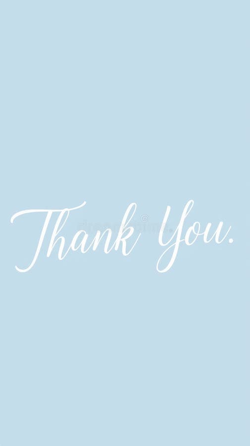 Expressing Gratitude through Simple Words in Elegant Script on a Soft ...