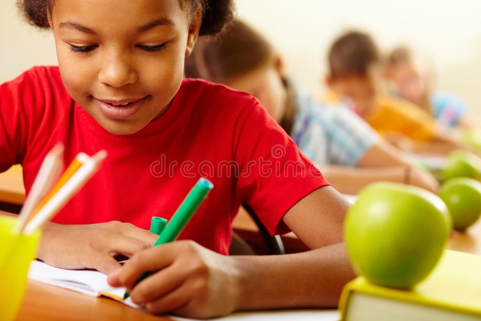 Expressing ideas on paper stock photo. Image of cute - 25444136