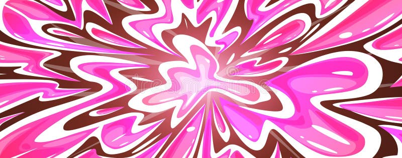 Expression Bubble Gum Explosion. Neon Vibrant Pink Splash, Cartoon ...
