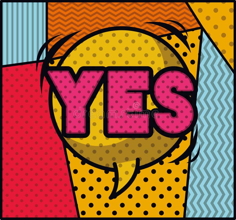 Expression of YES stock illustration. Illustration of symbol - 38850208