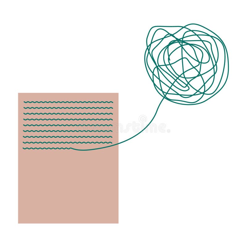 Expression of Confused Thoughts on Paper. Keeping a Diary, Therapy ...