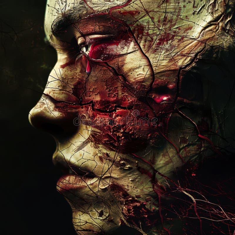 Expression of Emotion through Abstract Art Featuring Distorted Human ...