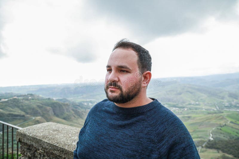 Calm and Relax for a Man Outdoor Stock Image - Image of face ...