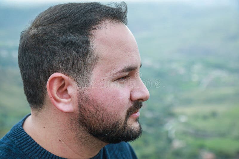 Smile and Joy of a Man in His Little Town Stock Photo - Image of peace ...