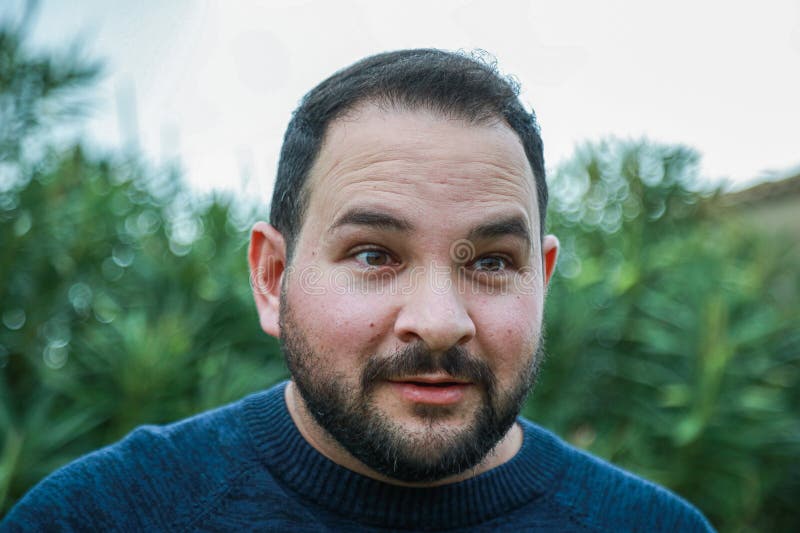 Surprised Man with Open Eyes Stock Image - Image of portrait, eyes ...