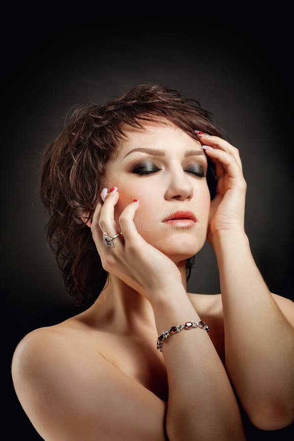 Expression girl stock image. Image of adult, human, face - 26396549