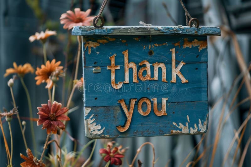 Expression of Gratitude with a Heartfelt Thank You Inscription Stock ...