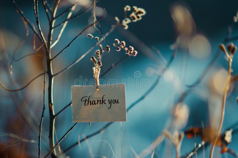 Expression of Gratitude with a Heartfelt Thank You Inscription Stock ...