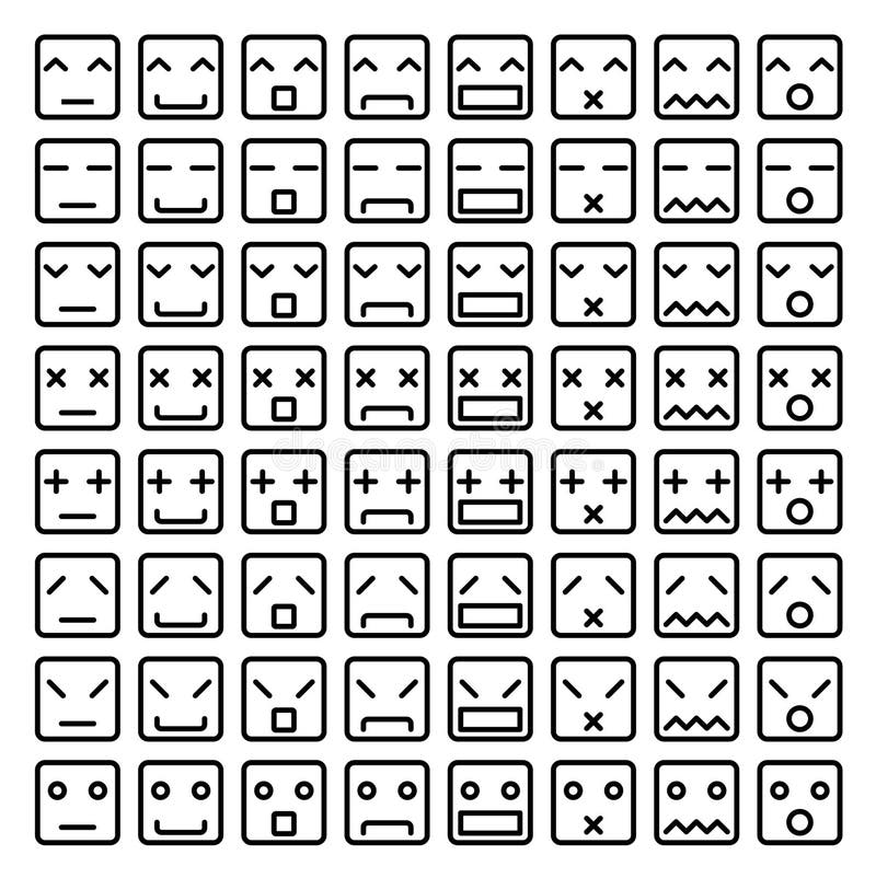 Expression icon stock vector. Illustration of angry, texture - 6788722