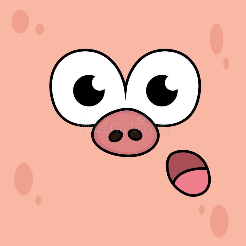 Expression Pig is Wanting To Know Stock Vector - Illustration of ...