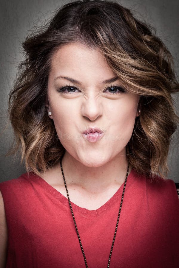 Expression portrait stock image. Image of pretty, confident - 38491417