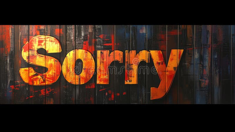 Expression of Sorrow with Vibrant Colors and Bold Typography in Art ...