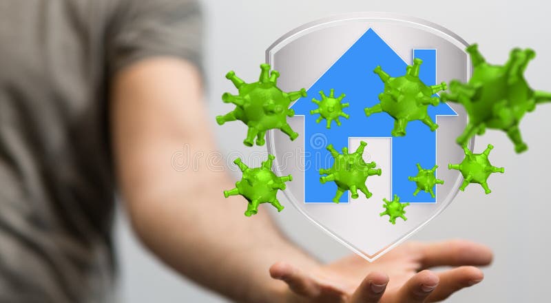 A the Expression Stay Home, Stay Safe. 3d Stock Photo - Image of signs ...