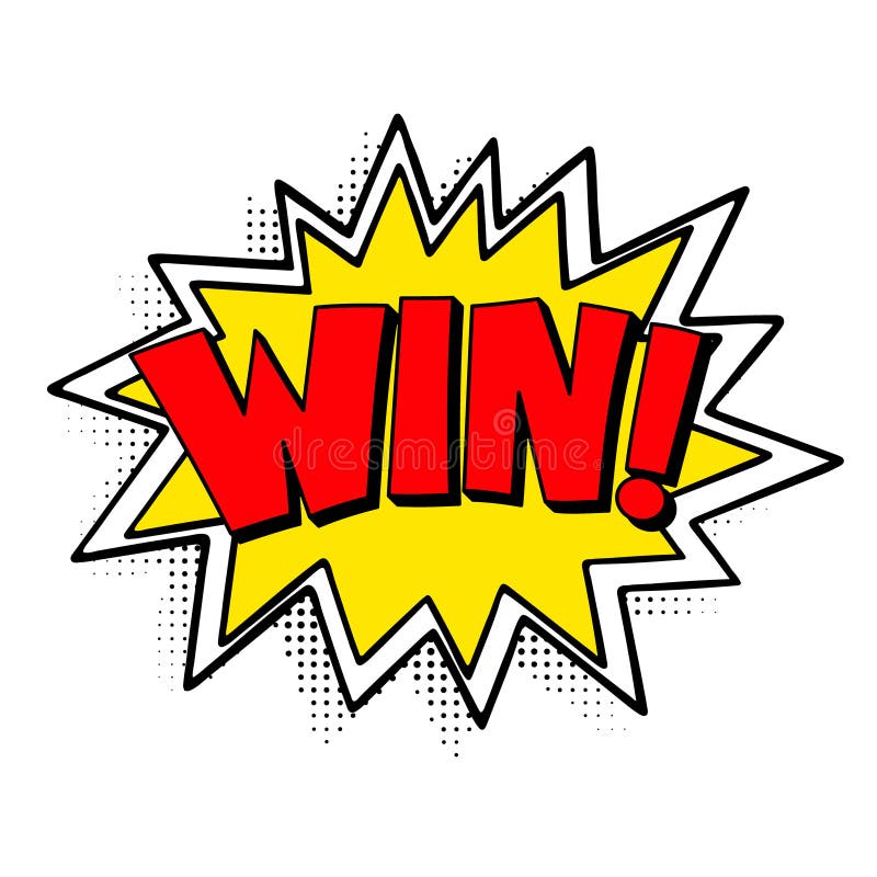 Expression text win stock vector. Illustration of prize - 209858675