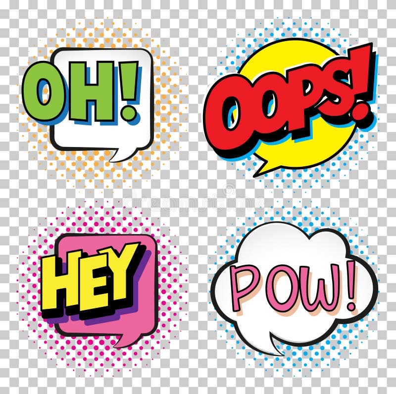 Expression Words Design for Four Words Stock Vector - Illustration of ...