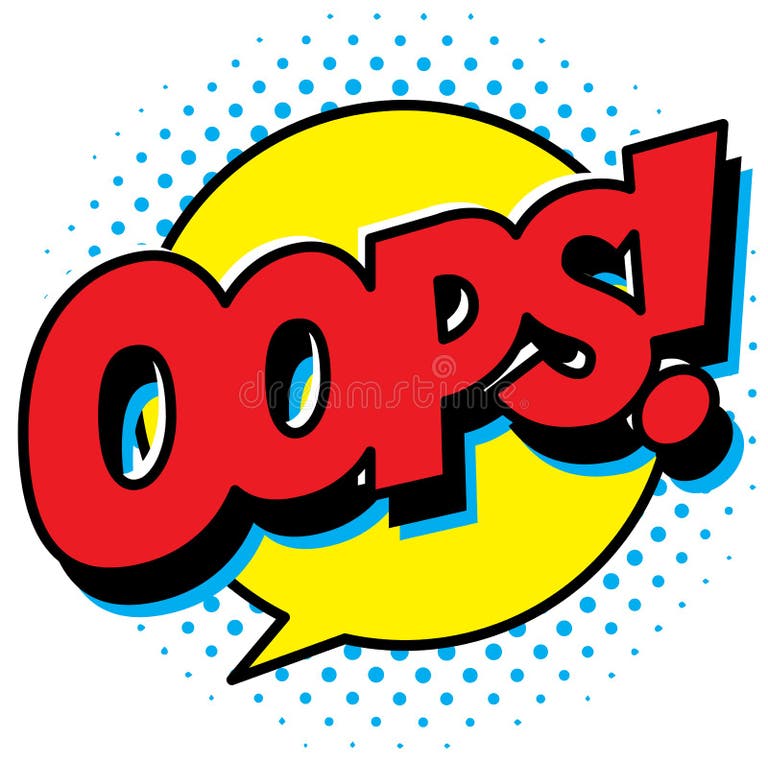 Oops Words Stock Illustrations – 260 Oops Words Stock Illustrations ...