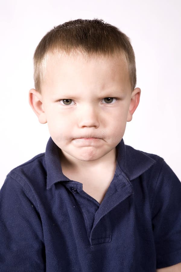 Expression young boy mad stock image. Image of blond - 11434273