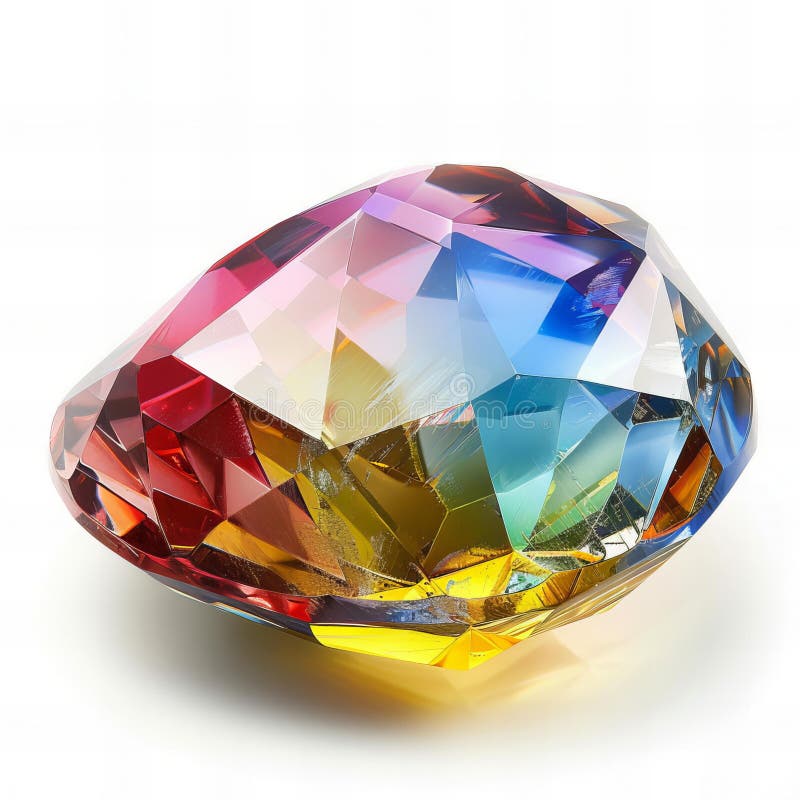 Expressionism Art Style , Beautiful Gem, Hyper Realistic , Isolated on ...