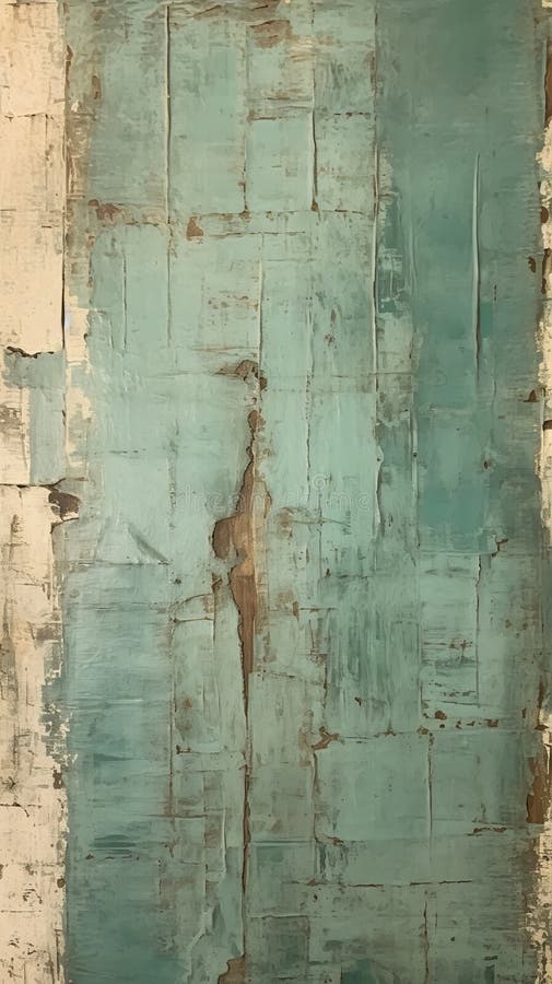 Expressionism: a Closeup of a Blue Door with Peeling Paint and E Stock ...