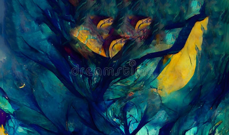 Expressionistic Art Poster Background Design with Multi Color Gradient ...