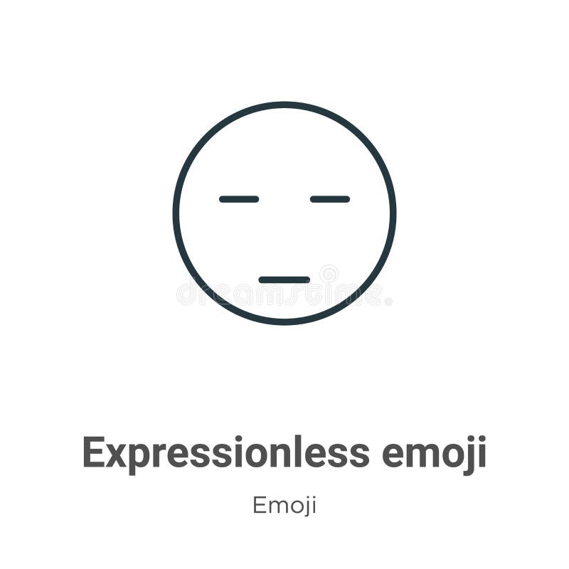 Isolated Expressionless Emoji Face Icon Stock Vector - Illustration of ...