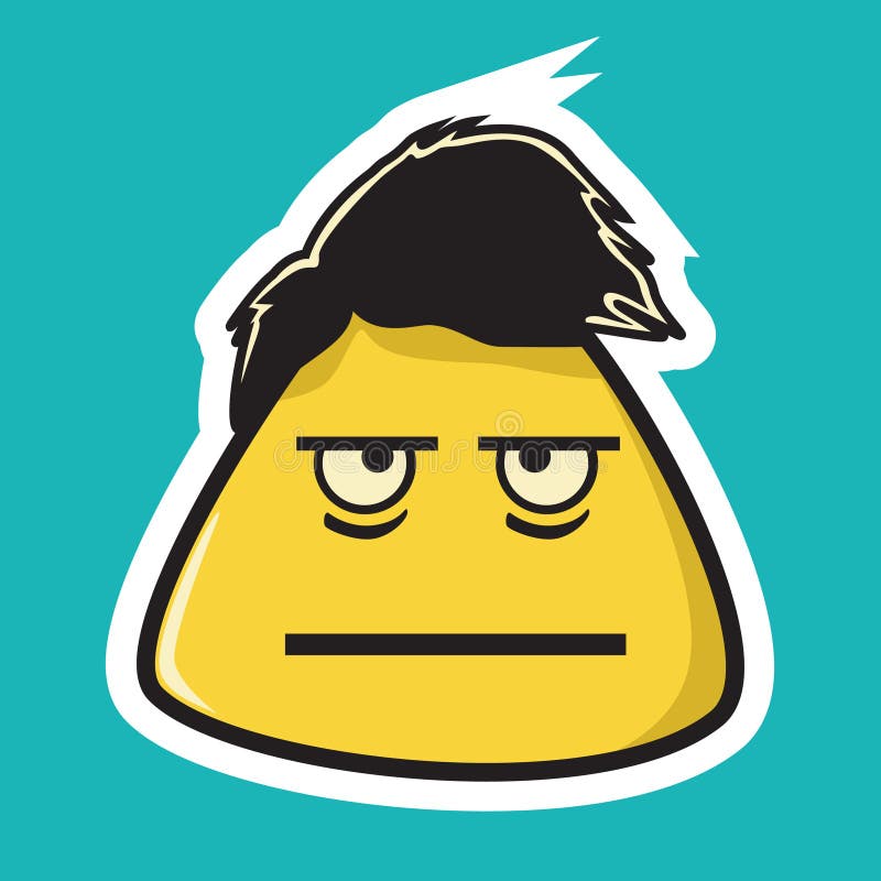 Expressionless Emoticon Stock Illustrations – 250 Expressionless ...
