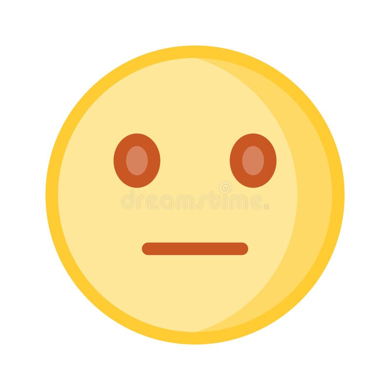 Expressionless, Neutral Emoji Icon Design, Ready To Use Vector Stock ...