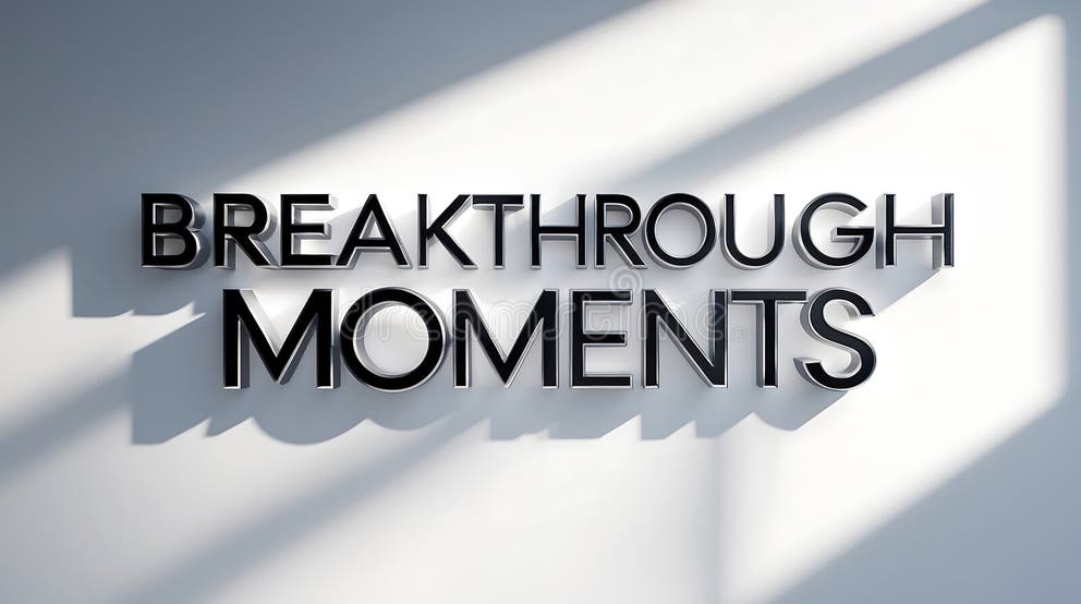 Expressions of Breakthrough Moments Highlighted by Light and Shadows on ...