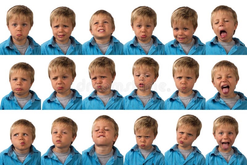 Multiple facial expression stock photo. Image of face - 11209582