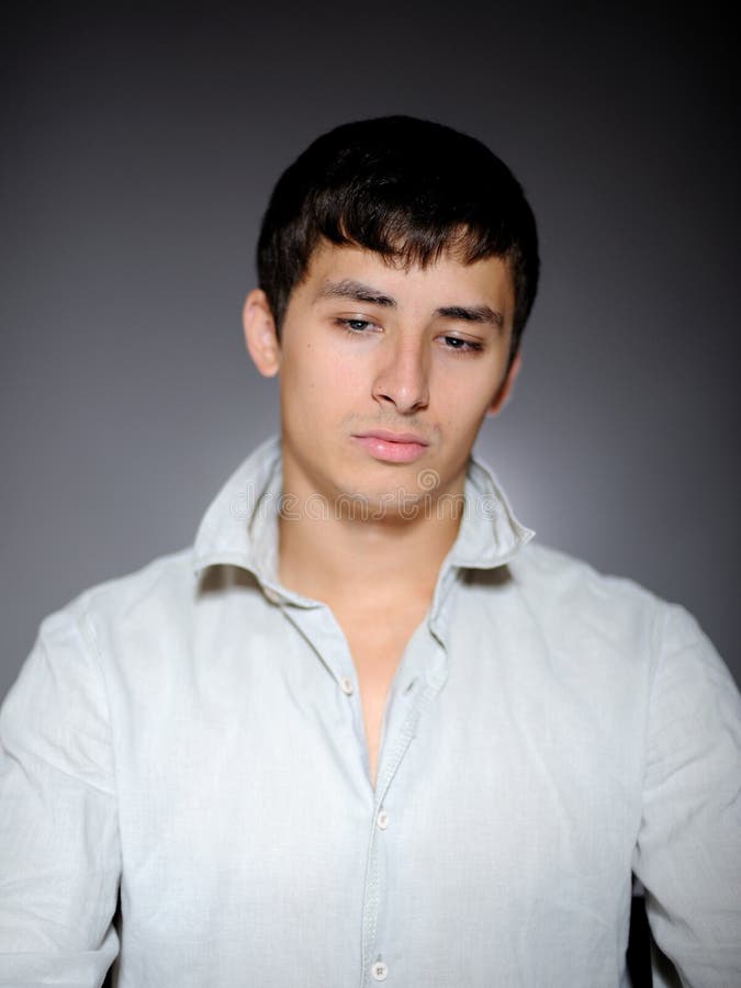 Expressions.man Feeling Sad and Depressed Stock Image - Image of ...